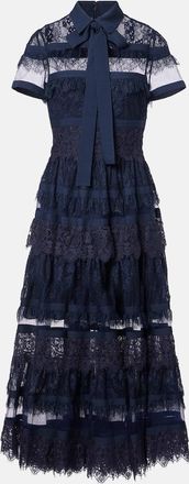Elie Saab Midikleid aus Spitze