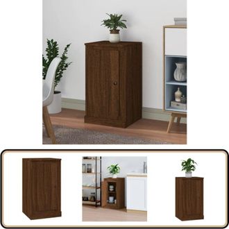 vidaXL Sideboard Braun Eichen-Optik 37,5x35,5x67,5 cm Holzwerkstoff - Sideboard - Wohnzimmermöbel - Holzmöbel - Eichendekor - Regal