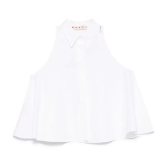 Marni Damen, Blusen & Hemden, Weiß, LGröße
