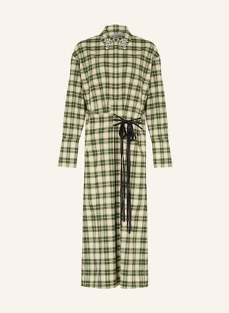 Essentiel Hemdblusenkleid Jid Mit Schmucksteinen gruen