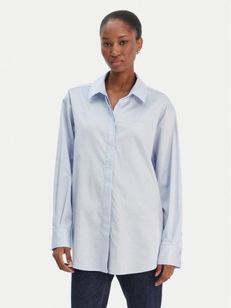 Guess Hemd W6RH57 WAF10 Himmelblau Oversize