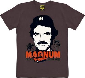 Traktor Logoshirt I I Magnum P.I. I T-Shirt imprimé I Femme & Homme I Manches Courtes I Gris I Design Original sous License I Taille XXL