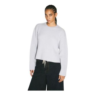 Marni Woll-Strickpullover mit Rundhalsausschnitt - - Knitwear - Damen - Grau - 2XS