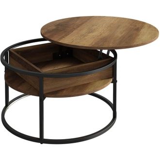 Vicco Couchtisch Marlo, Holz, 77 x 77 cm, Vicco