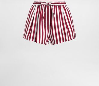 Dolce & Gabbana Striped Poplin Culottes Shorts - Frau Hosen Und Shorts Mehrfarbig 36