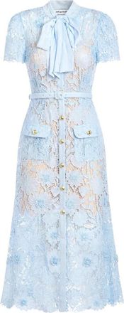 Self Portrait Femme, Robes, Bleu, Taille: 36 FR Maxi Robes