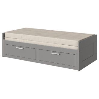 IKEA BRIMNES Tagesbett/2 Schubladen/2 Matratzen