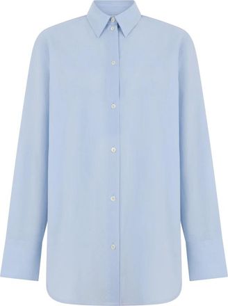 Toteme Femme, Blouses et Chemises, Bleu, Taille: 36 FR Chemise d&eacute;t&eacute; oversize