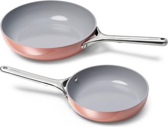 Caraway Bratpfanne Duo - Antihaft-Keramik-Bratpfanne (20,3 cm und 26,7 cm) - ungiftig, PTFE- und PFOA-frei - ofenfest und kompatibel mit allen Herdarten (Gas,