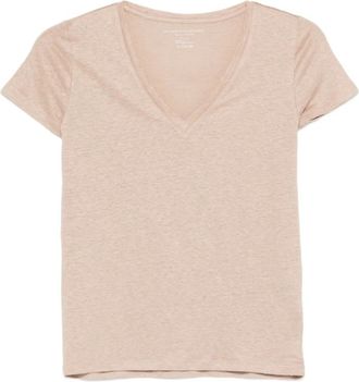 Majestic Filatures Femme, Tops, Beige, Taille: 40 FR M011-Fts164 T-shirt col en V