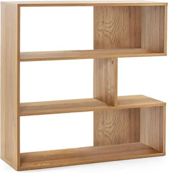 Giantex Biblioth&egrave;que &agrave; 3 Cubes, &Eacute;tag&egrave;res &agrave; 3 Niveaux, &Eacute;tag&egrave;re dangle Autoportante, Dispositif Anti-Basculement, Armoire Ouverte pour Salon, Chambre, Bureau, N