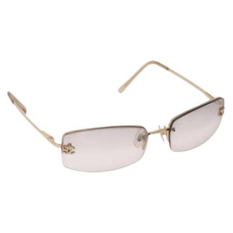 Chanel Pre-owned Metal Sonnenbrillen - - Pre-owned - Damen - Gelb - ONE SIZE