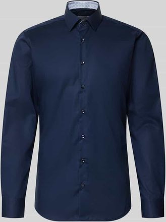 Eterna Slim Fit Business-Hemd aus Baumwolle mit Kentkragen