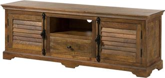 Massivmoebel24 TV-Board Mango 170x45x60 dunkelbraun ge&ouml;lt rodez 148