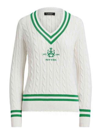 Lauren Ralph Lauren Pull Col Rond - Blanc