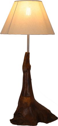 Guru Shop Tischlampe/Tischleuchte, in Bali Handgemacht aus Wurzelholz - Modell Palomena, 72x33x33 cm