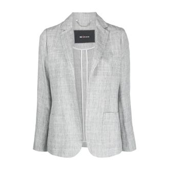 Kiton Eleganter Grauer Leinenblazer - - Jackets - Damen - Grau - M