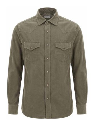 Brunello Cucinelli Chemise - Vert Fonc&eacute;