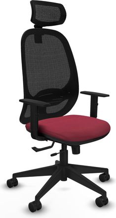 Piqueras y Crespo B&uuml;rostuhl Cilanco mit 1D-Armlehnen, h&ouml;henverstellbarer Lendenwirbelst&uuml;tze und h&ouml;henverstellbarem Kopfteil und Neigungsverstellung, ausgestattet mit Sy