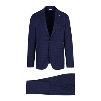 Manuel Ritz Single Breasted Suit - - Suits - Herren - Blau - 2XL