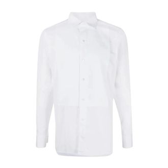Ermenegildo Zegna Homme, Chemises, Blanc, Taille: 5XL Chemise de smoking en coton optique