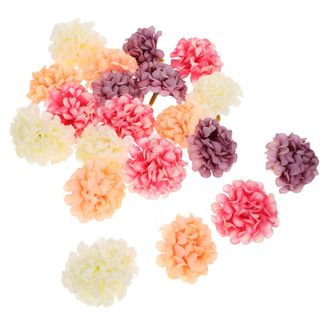 Cabilock 20st&uuml;cke Kunstblumenk&ouml;pfe Mini Blumen Zum Basteln DIY Handwerk Blumenk&ouml;pfe F&uuml;r Hochzeiten Partys Dekoration Blumenk&ouml;pfe F&uuml;r Heimwerkerprojekte