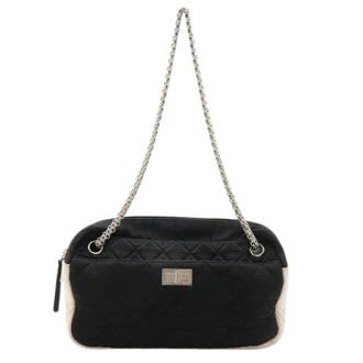 Chanel Pre-owned Sac Bandouli&egrave;re 2.55 en Satin et Toile - Femme - Pre-owned - Multicolore - Taille: ONE Size