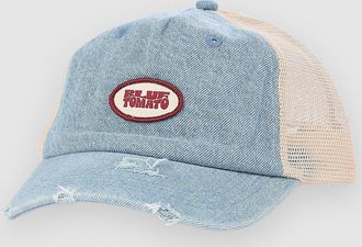 Blue Tomato Trucker Cap washed blue denim