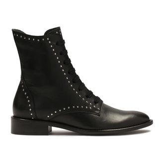Kazar Schn&uuml;rstiefel mit Nieten verziert - - Shoes - Damen - Schwarzk - 37 EU