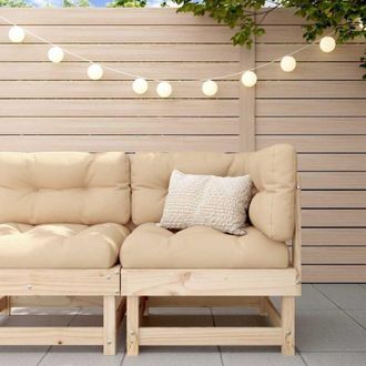 vidaXL Canap&eacute; dangle avec coussins bois de pin solide