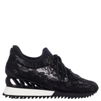 Le Silla Sneakers mit Kristallen - - Shoes - Damen - Schwarzk - 35 EU