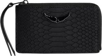 Zadig&Voltaire Femme, Accessoires, Noir, Taille: ONE Size Porte-cartes Soft Savage