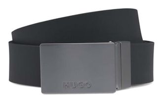 HUGO BOSS HUGO ceinture Giffin-Gm Gb35 Leather Belt W115 Black noir raccourcissable