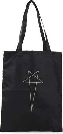 Rick Owens Homme, Sacs, Noir, Taille: ONE Size Nylon Tote Bag