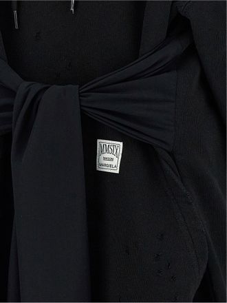 Maison Margiela Cotton Jersey with Gloved Waist Hoodie - Black
