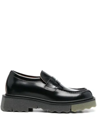 Off-white mocassins Sponge en cuir - Noir