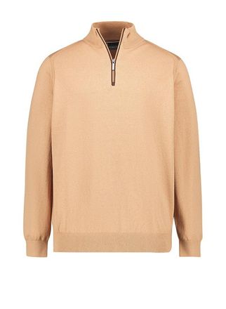 Bugatti Herren Troyer beige unifarben