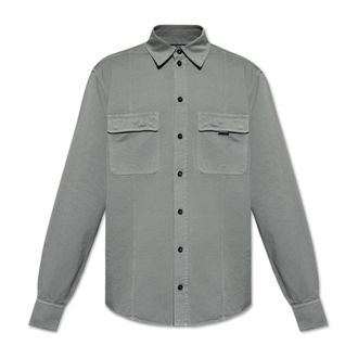 Dolce & Gabbana Hemd mit Taschen - - Shirts - Herren - Grau - L