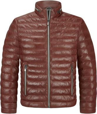 Milestone Lederjacke MSCortino Steppjacke aus Lammleder wetterbest&auml;ndig