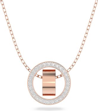 Swarovski Dextera Anhänger, Weiß, Roségold-Legierungsschicht