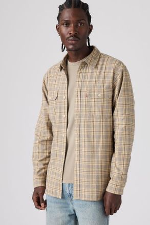 Levi's Jackson Worker Overshirt - Homme - Gris / Chad Plaid Herringbone - 2XL