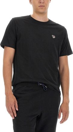 Paul Smith Zebra Logo Organic Cotton T-Shirt - Black