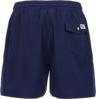 Polo Ralph Lauren Logo-Embroidered Swim Shorts - navy