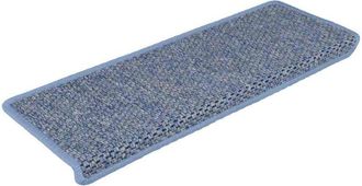 vidaXL Stufenmatten Selbstklebend Sisal-Optik 30Stk. 65x21x4cm Blau Vidaxl