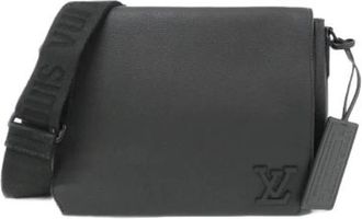 Louis Vuitton Pre-owned Aerogram Takeoff Messenger Calf Shoulder Bag - Femme - Pre-owned - Noir - Taille: ONE Size