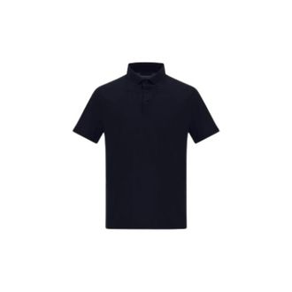 Herno Polo Crepe - - Tops - Herren - Blau - L