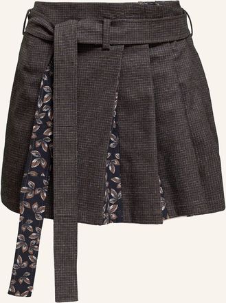 Helene Galwas Mini Faltenrock Heidi braun