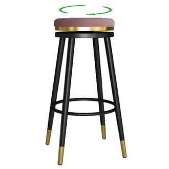 Generic Barhocker, Fr&uuml;hst&uuml;cksbarhocker, Tresenhocker mit Samtpolsterung, 66/76 cm, Tragkraft 150 kg, Moderne K&uuml;cheninsel, Esszimmer