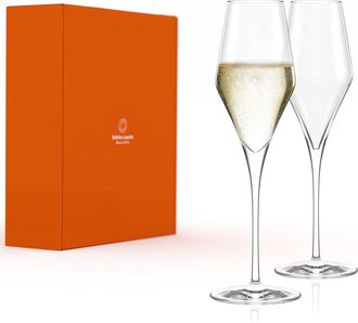 St&ouml;lzle Champagner Gl&auml;ser Quatrophil 2er-Set 290ml - Eleganter Champagnerkelch ideal f&uuml;r Sekt & Prosecco - Hochwertige Kristall Sektgl&auml;ser aus deutscher Herst