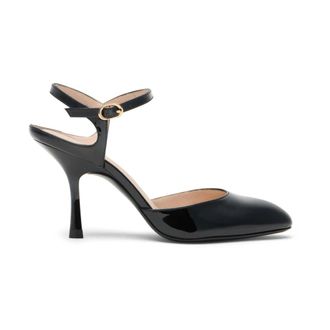 Stuart Weitzman Femme, Chaussures, Noir, Taille: 38 1/2 EU Madison Strap Pump 85